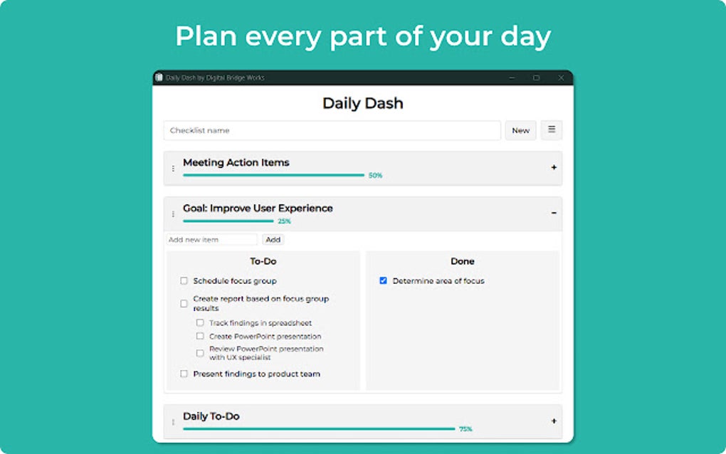 Daily Dash cho Google Chrome - Tiện ích mở rộng Tải về