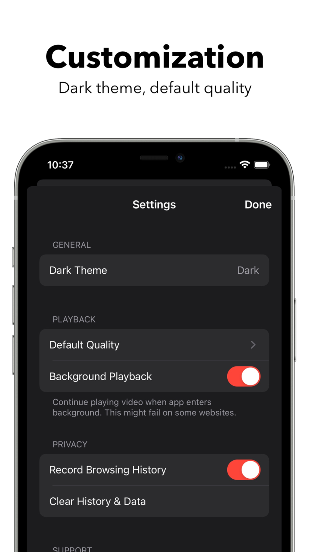 Video Lite para iPhone - Descargar