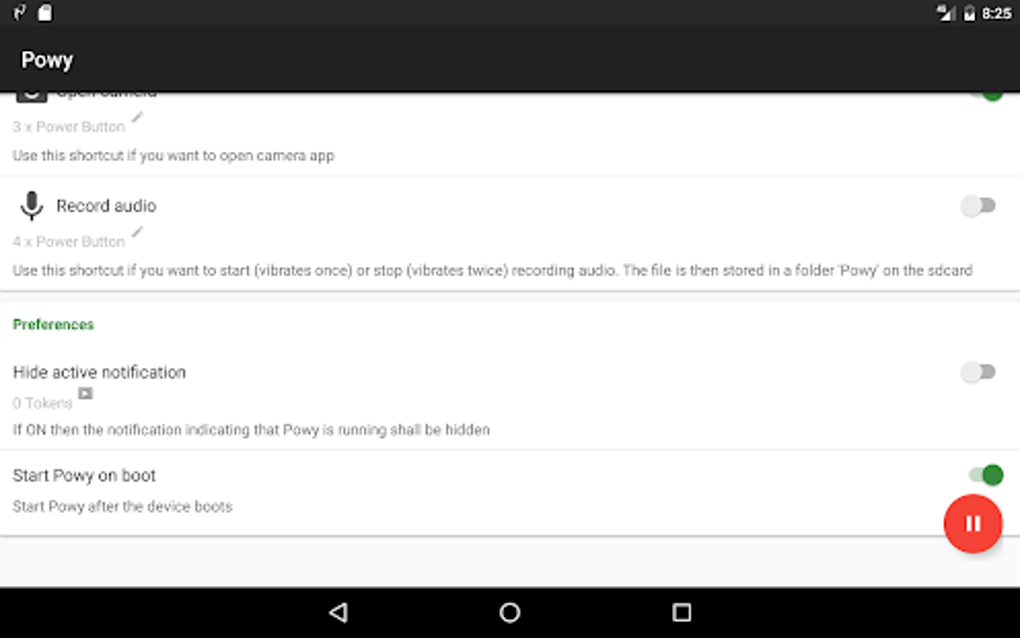 Powy - Power button shortcuts APK para Android - Descargar