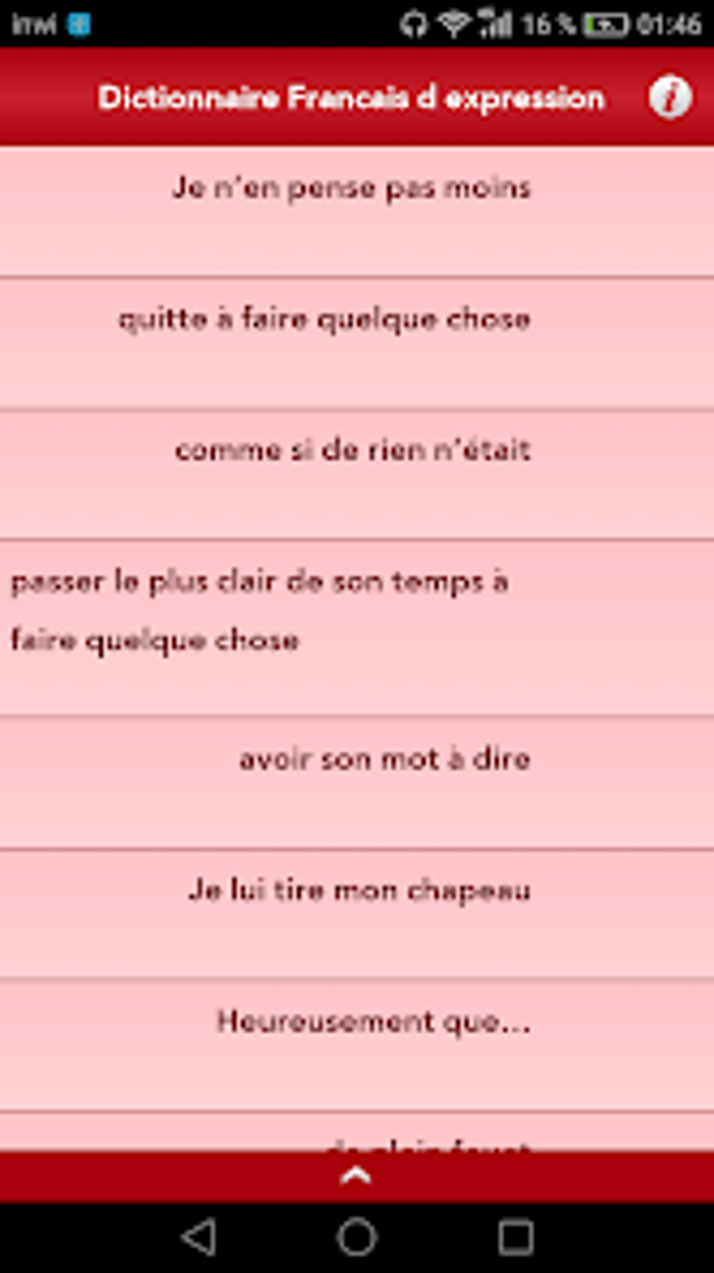 Dictionnaire Français para Android - Descargar