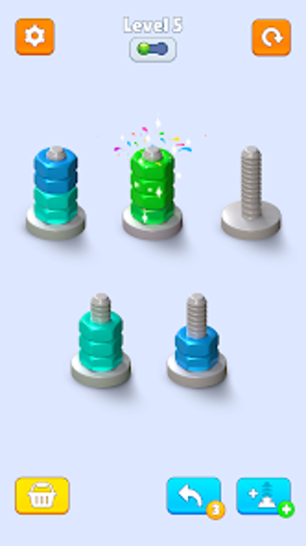 Android için Nuts Bolts: Color Sort Game - İndir