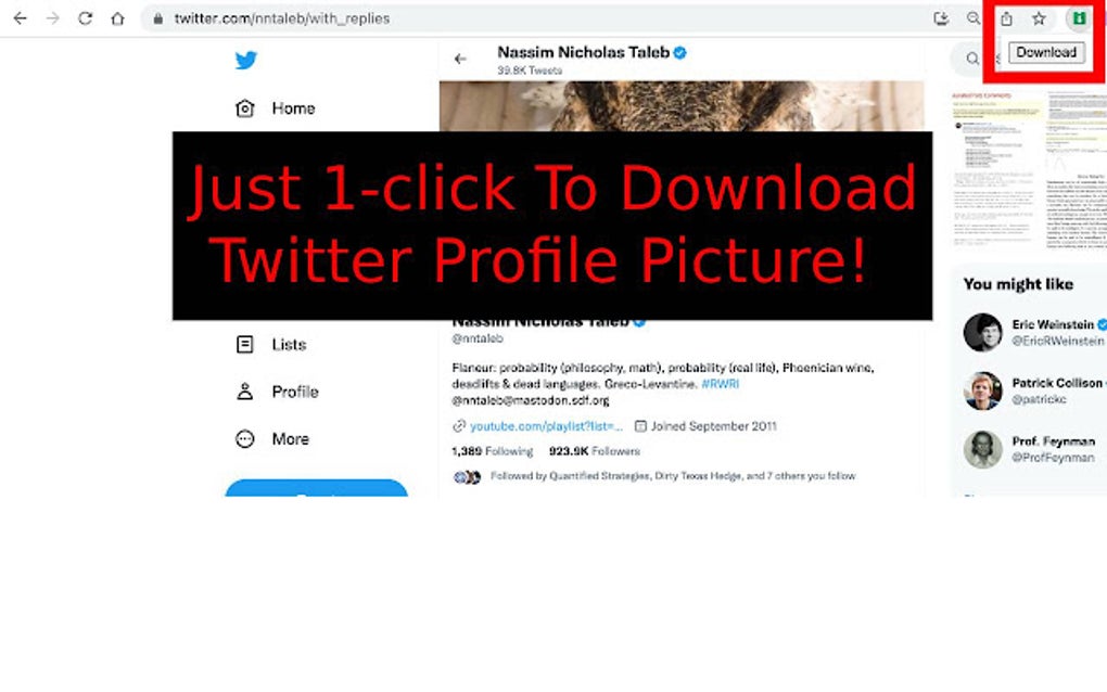 Profile Picture Downloader for Twitter™ para Google Chrome - Extensión ...