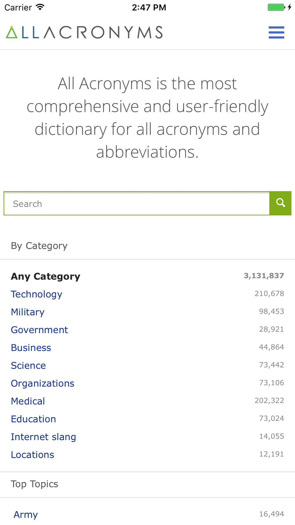 All Acronyms Free for iPhone - 無料・ダウンロード