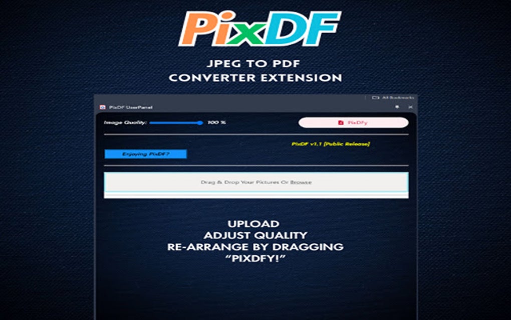 PixDF -JPEG2PDF Converter Google Chrome 용 - 확장 프로그램 다운로드