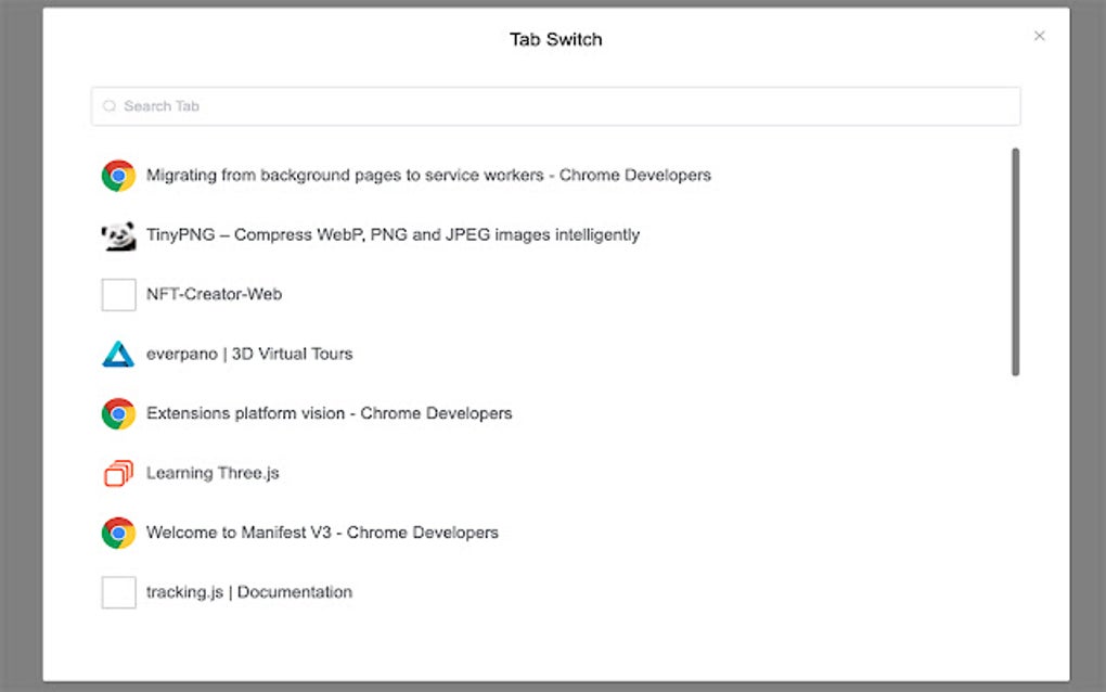 SuperTab & Manager Google Chrome 용 - 확장 프로그램 다운로드
