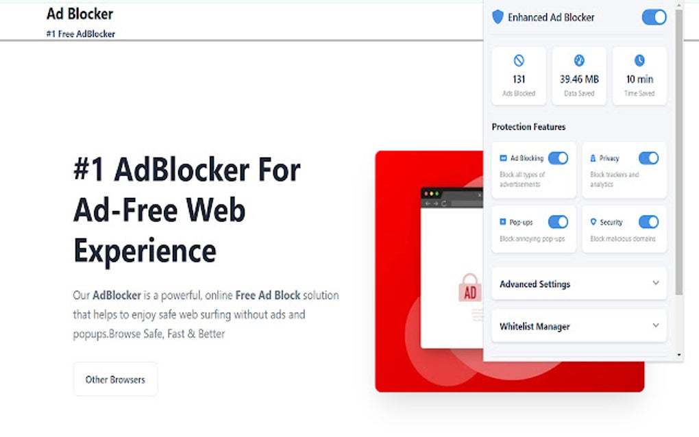 Advanced Ad Blocker Google Chrome 용 - 확장 프로그램 다운로드