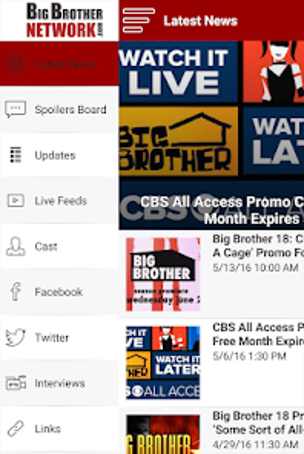 Big Brother Network for Android - Download
