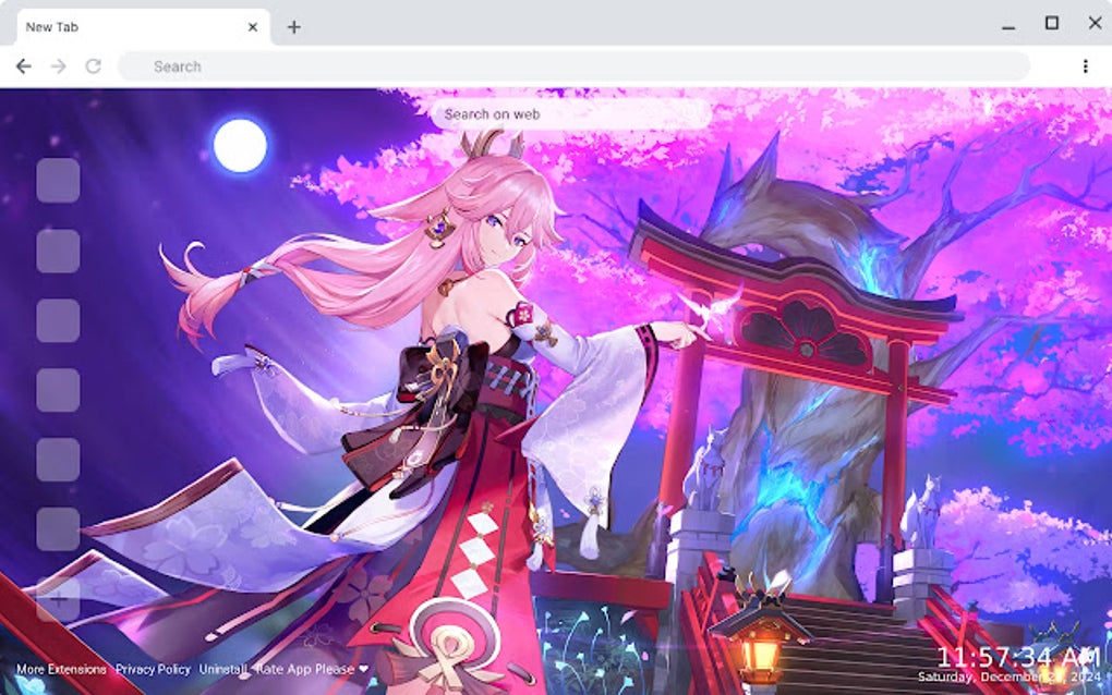 Yae Miko Live Wallpaper Google Chrome 용 - 확장 프로그램 다운로드