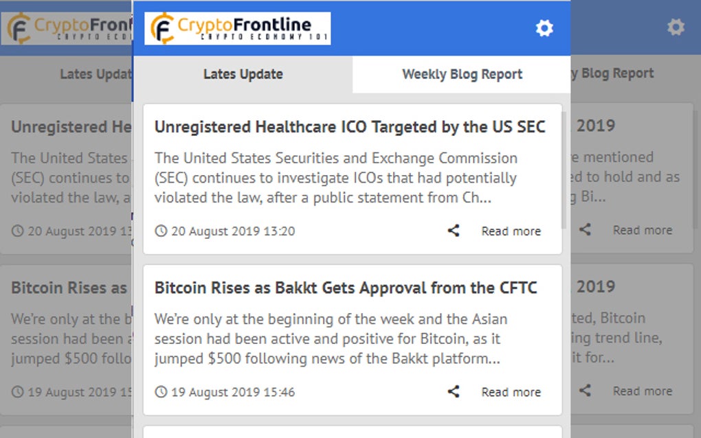 Crypto Frontline - Latest Blog News for Google Chrome - Extension Download Crypto Frontline - Latest Blog News for Google Chrome - Extension Download
