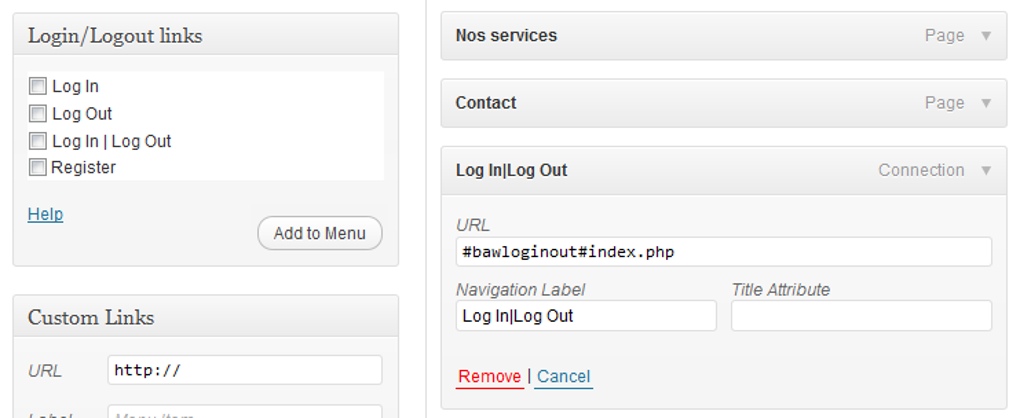 Login Logout Menu para WordPress - Descargar