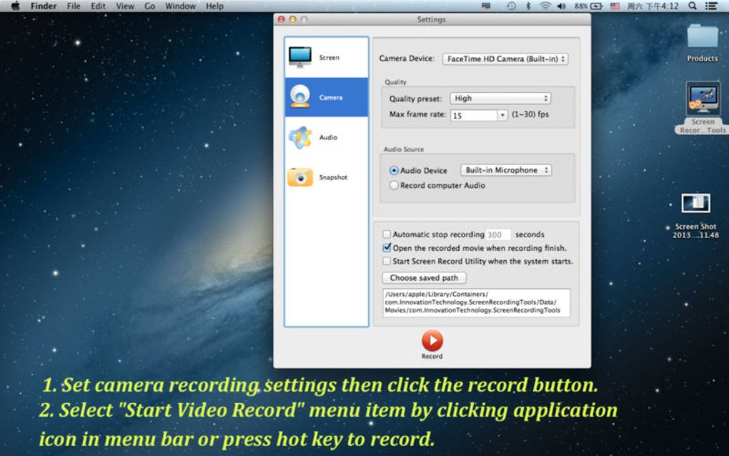 Screen Recording Tools For Mac Download