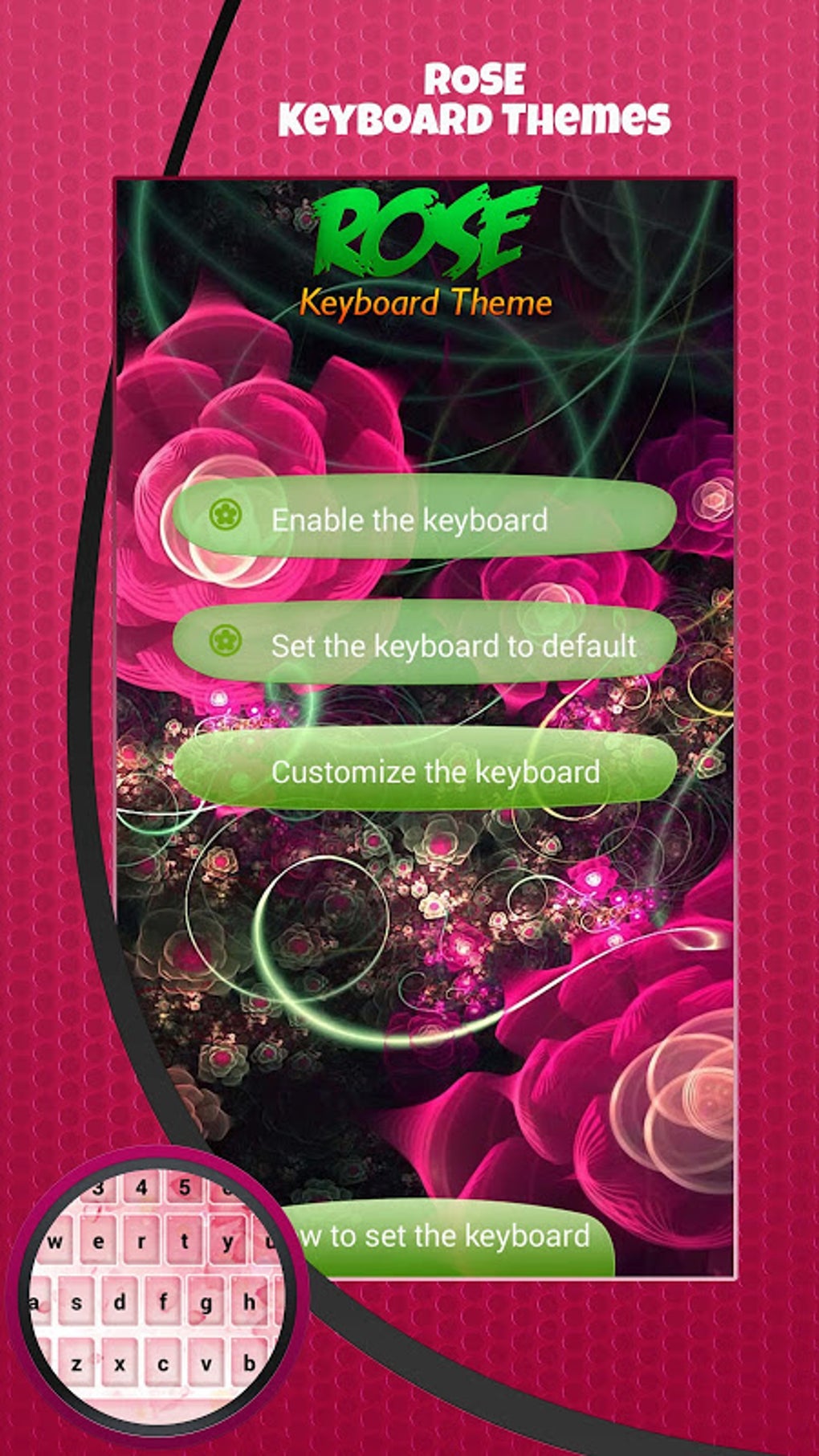 Rose Keyboard Theme APK pour Android - Télécharger