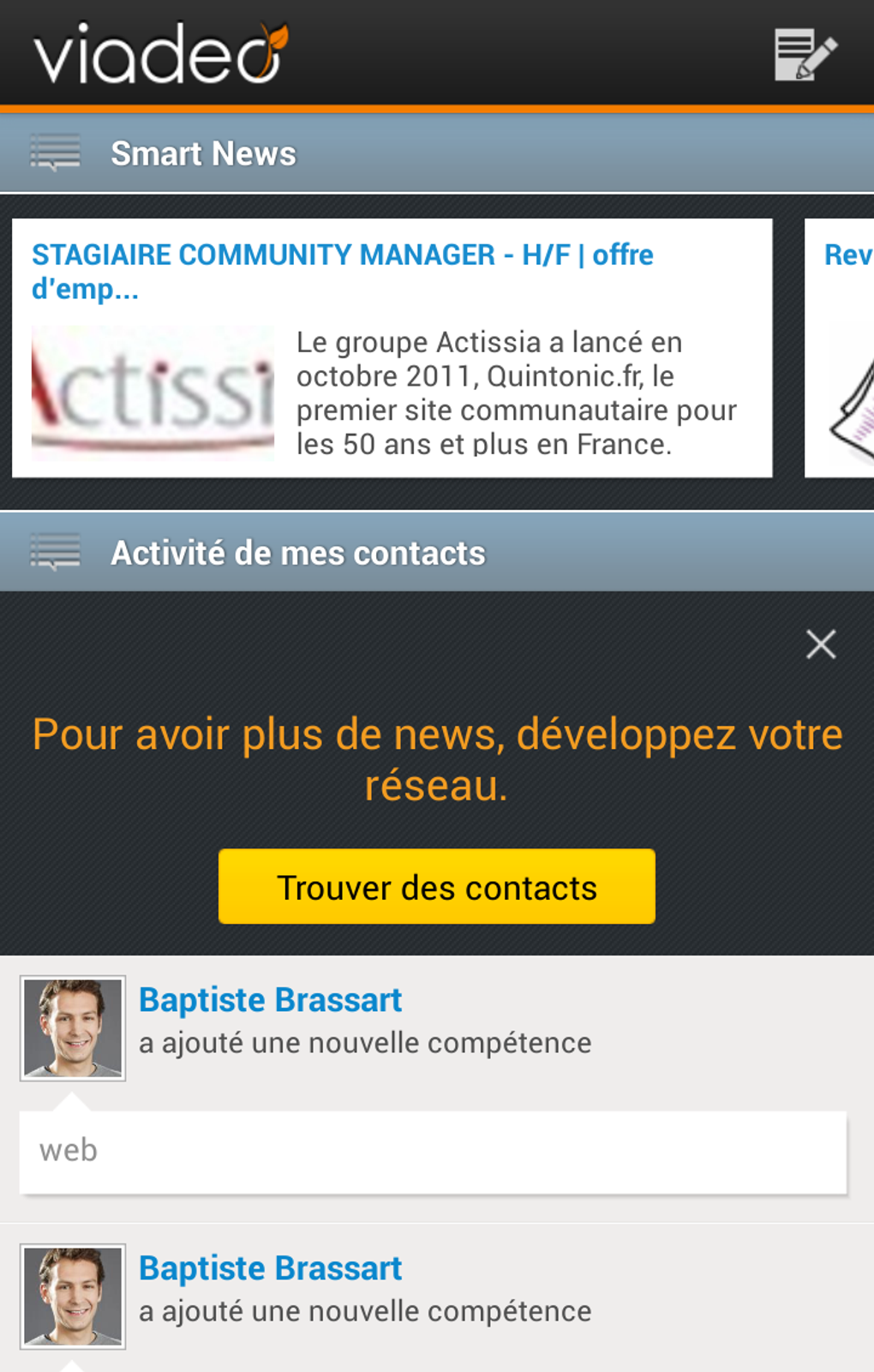 Viadeo pour Android - Télécharger