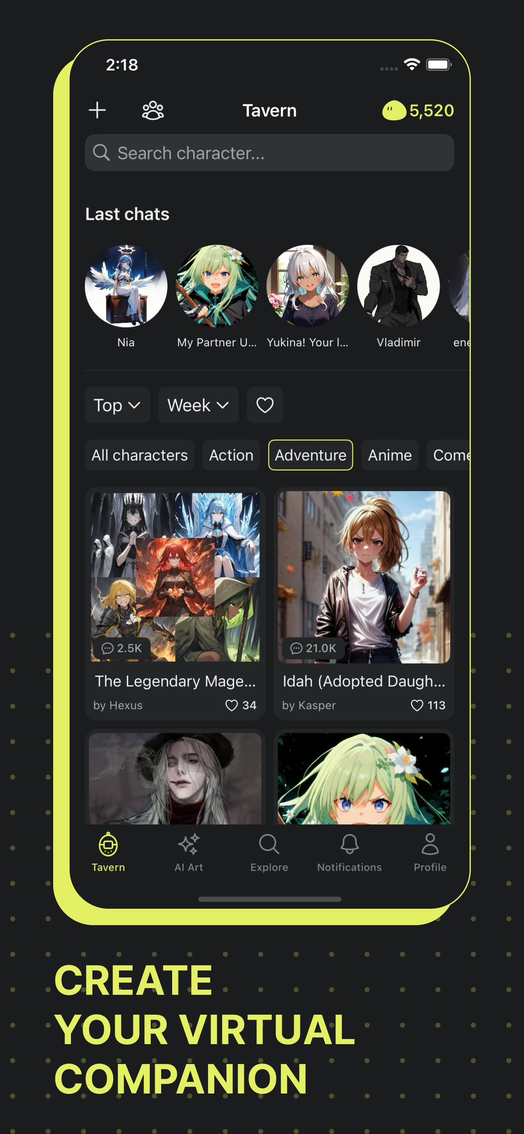 iPhone 용 Moescape - AI Character Chat - 다운로드