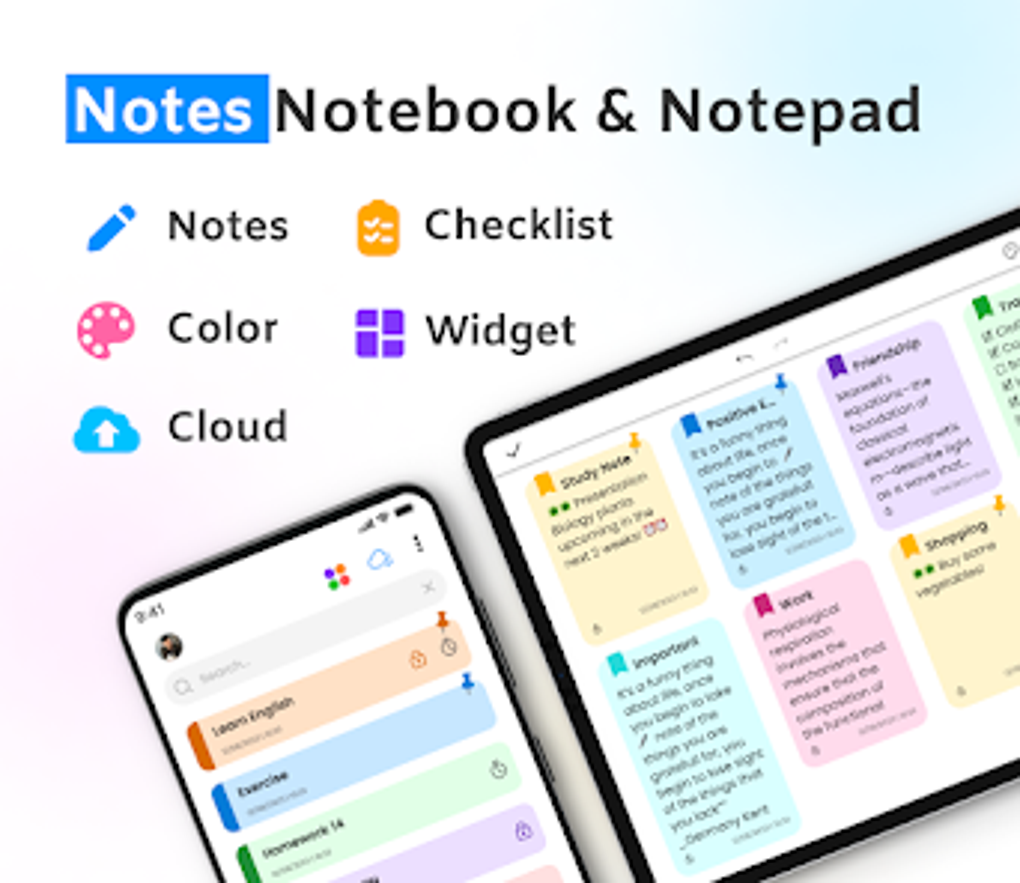 Notes Notebook Notepad für Android - Download