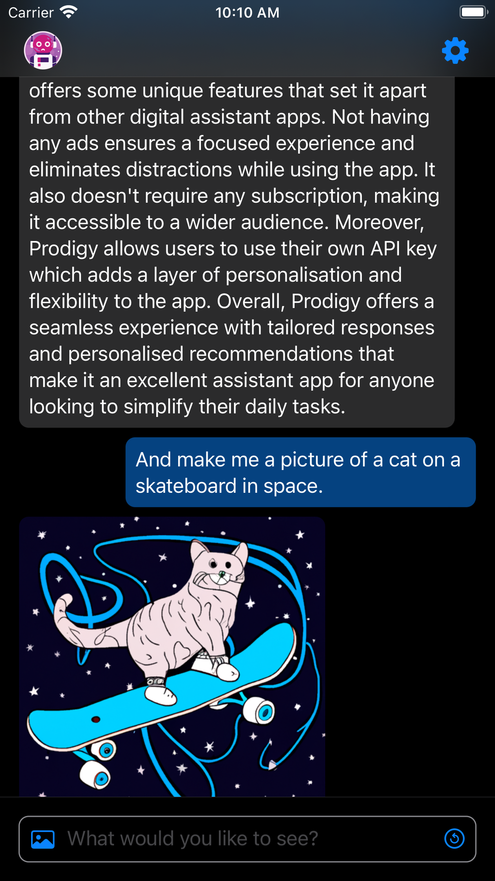 iPhone için Prodigy - AI chat assistant - İndir