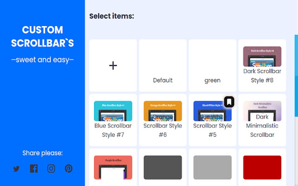 Custom Scrollbar`s para Google Chrome - Extensión Descargar
