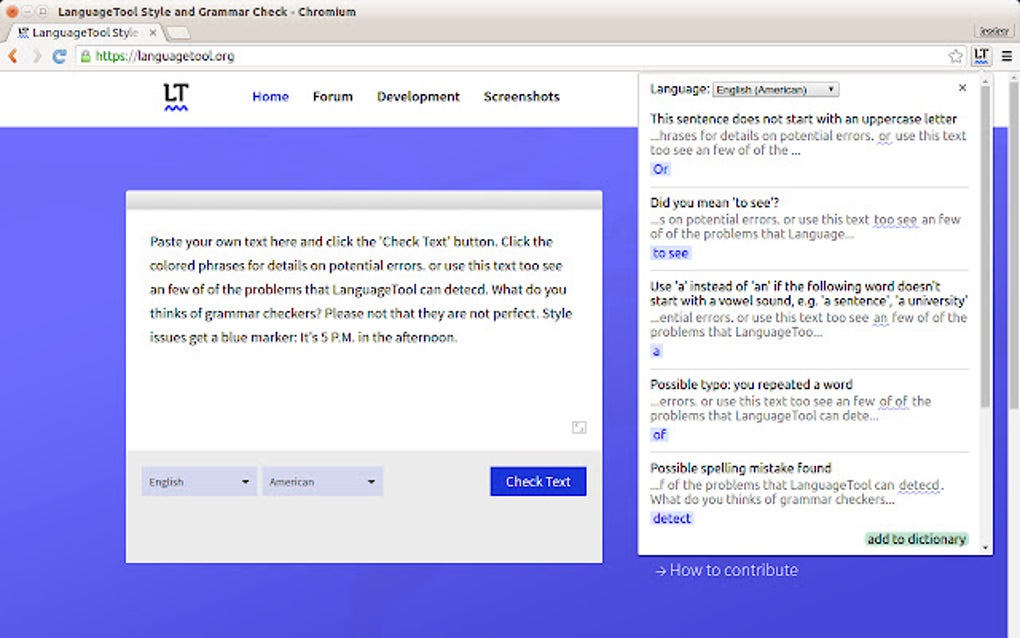 LanguageTool (old version) Google Chrome 용 - 확장 프로그램 다운로드