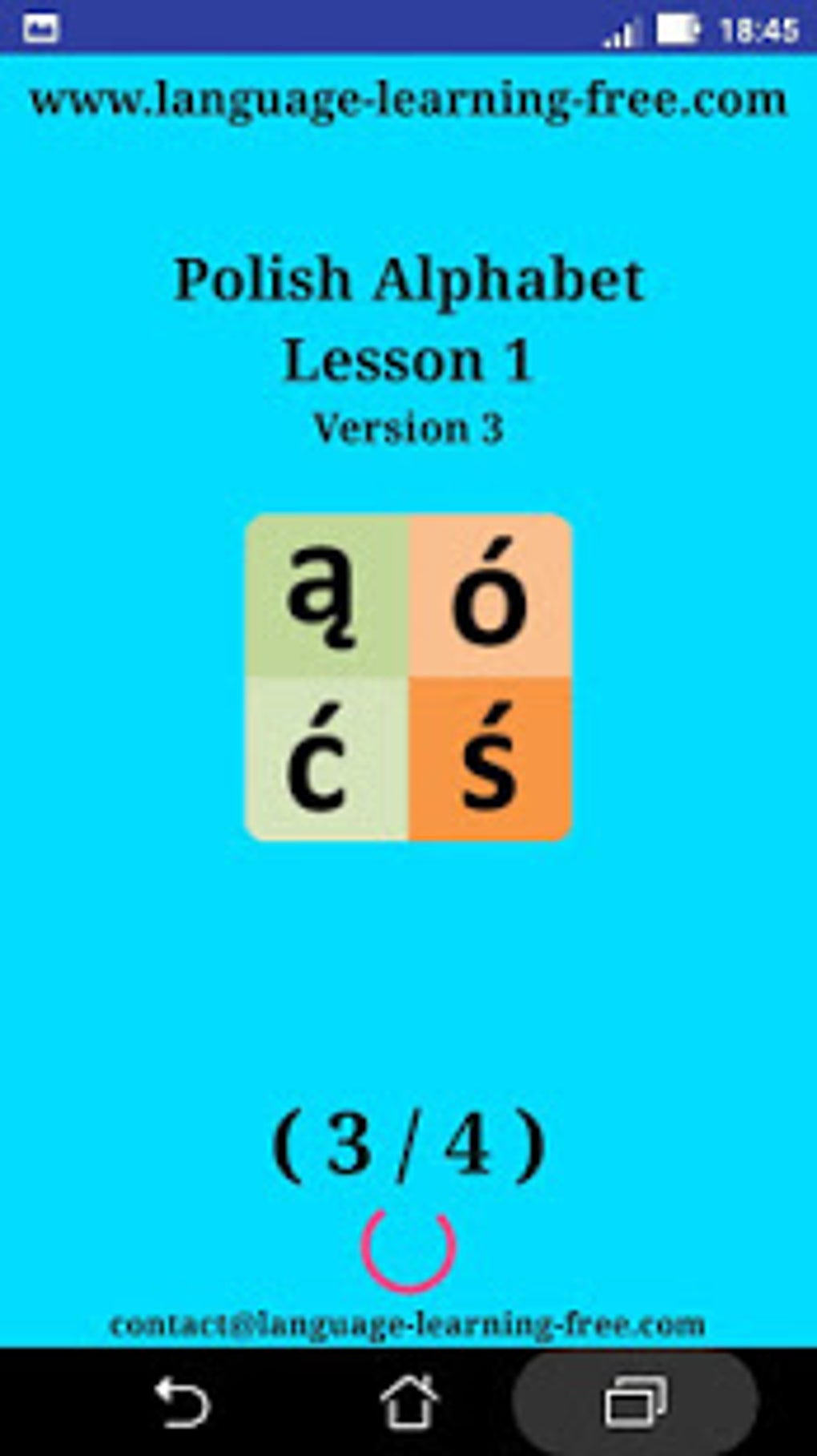Android 용 Polish alphabet for students APK - 다운로드