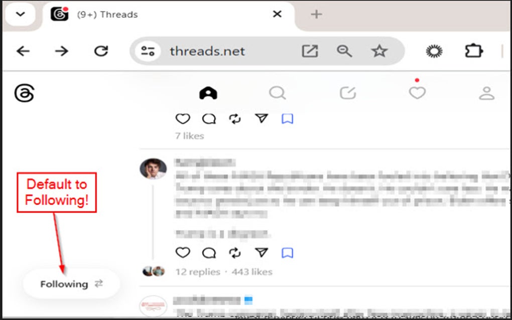 Threads - Default to Following Feed para Google Chrome - Extensión Descargar