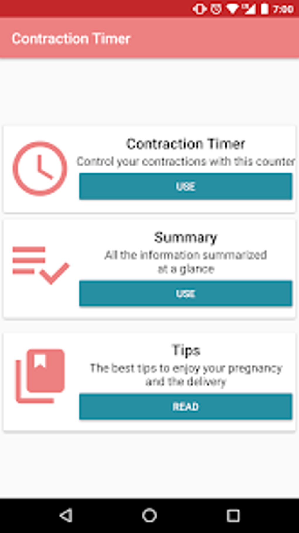 Contraction timer para Android - Descargar