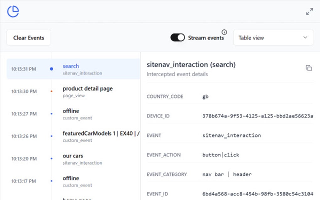 VCC Tracking Event Explorer สำหรับ Google Chrome - ส่วนขยาย ดาวน์โหลด