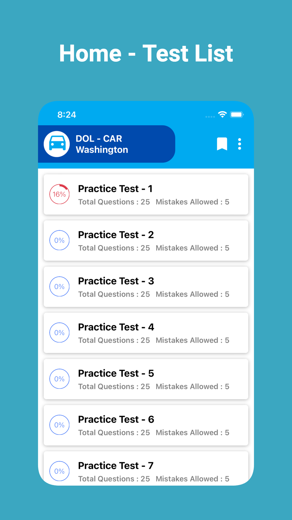 WA DOL Permit Test for iPhone - Download