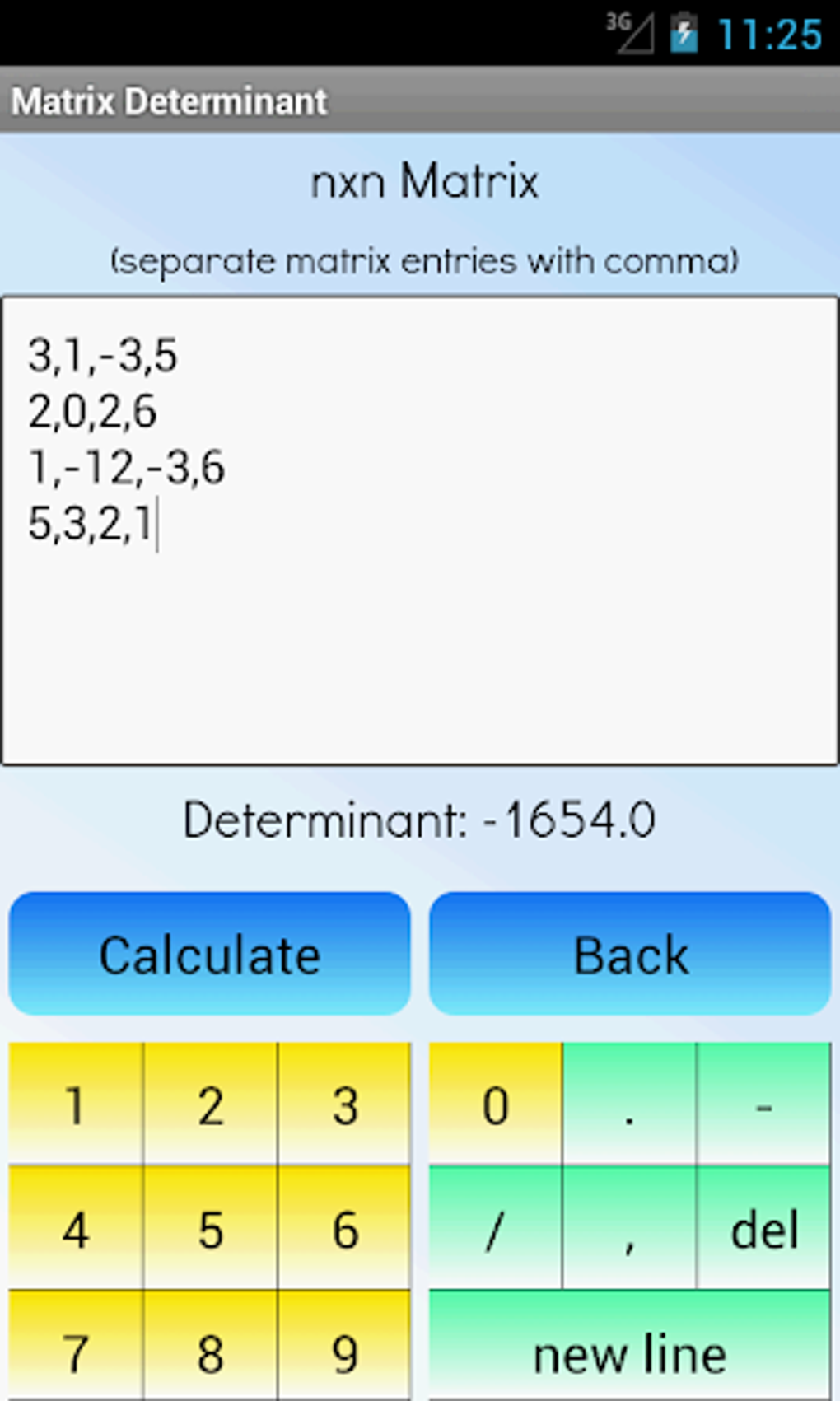 Matrix Determinant Calculator pour Android - Télécharger