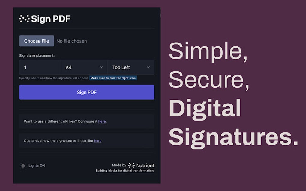 Digitally Sign PDF Documents – Powered by Nutrient para Google Chrome ...