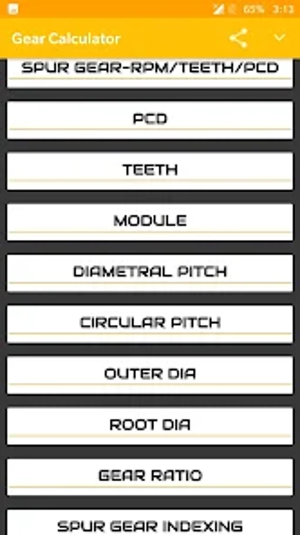 Gear Calculator for Android - Download