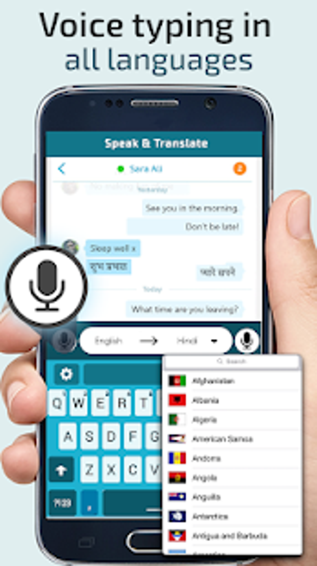 Android için Speech Translator Keyboard - Voice Keypad - İndir