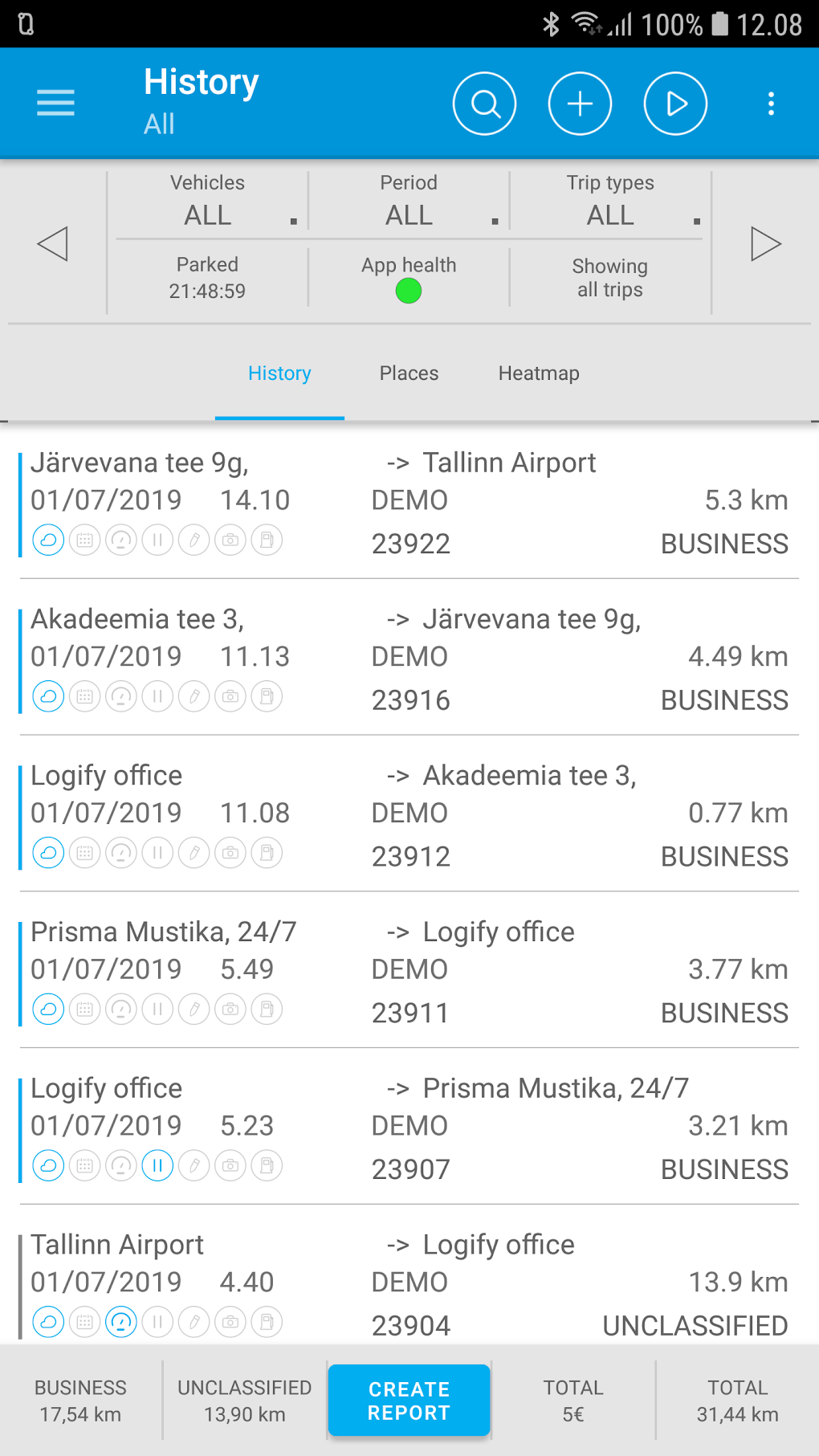 Logify Automatic Mileage Tracker para Android - Descargar