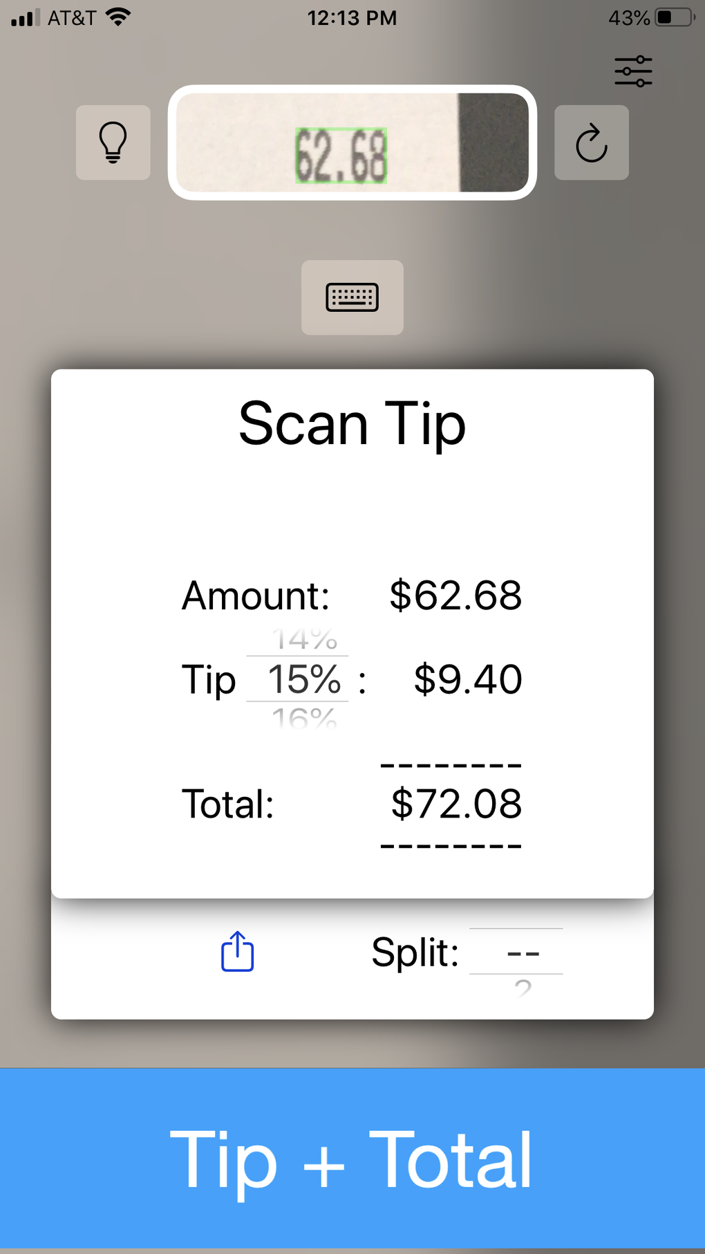 Scan Tip - Tip Calculator for iPhone - Download