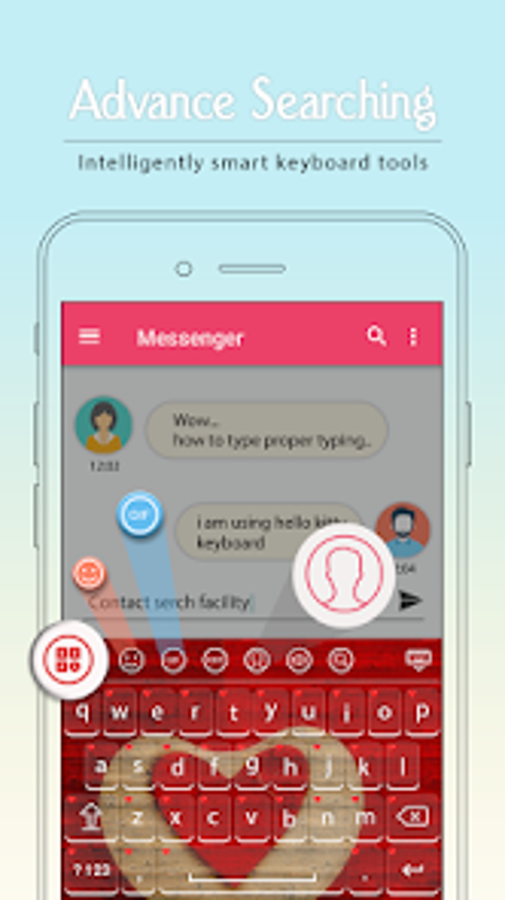 Android 용 Heart Keyboard - 다운로드