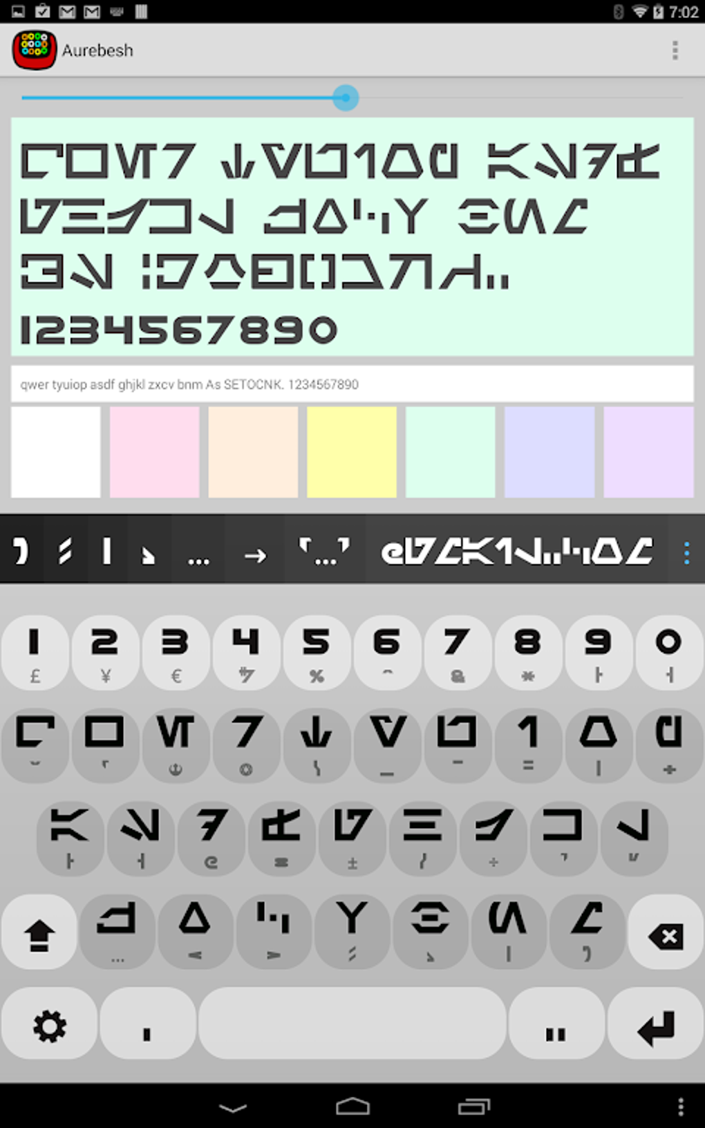 Aurebesh Keyboard plugin APK für Android - Download