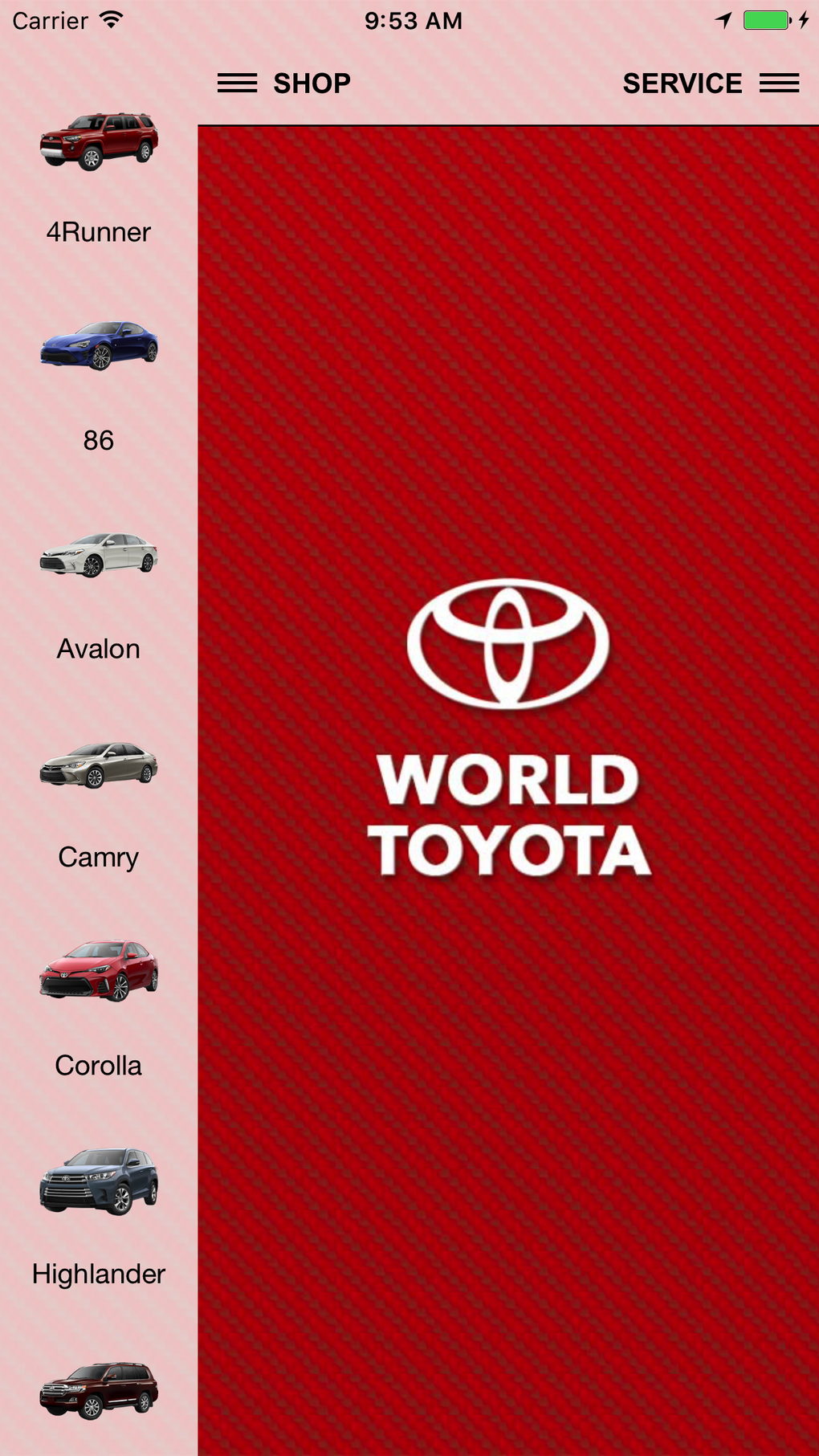 World Toyota Dealer App for iPhone - Download