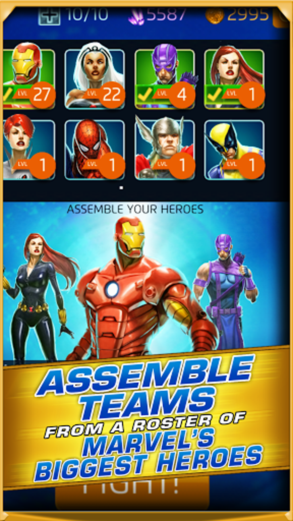 Android 용 MARVEL Puzzle Quest: Join the Super Hero Battle APK - 다운로드