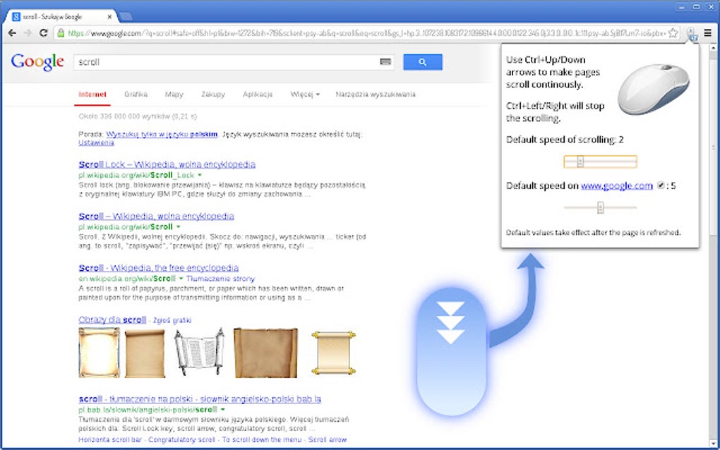 Autoscroll para Google Chrome - Extensión Descargar