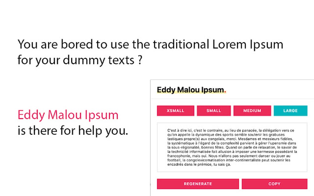 Eddy Malou Ipsum für Google Chrome - Erweiterung Download