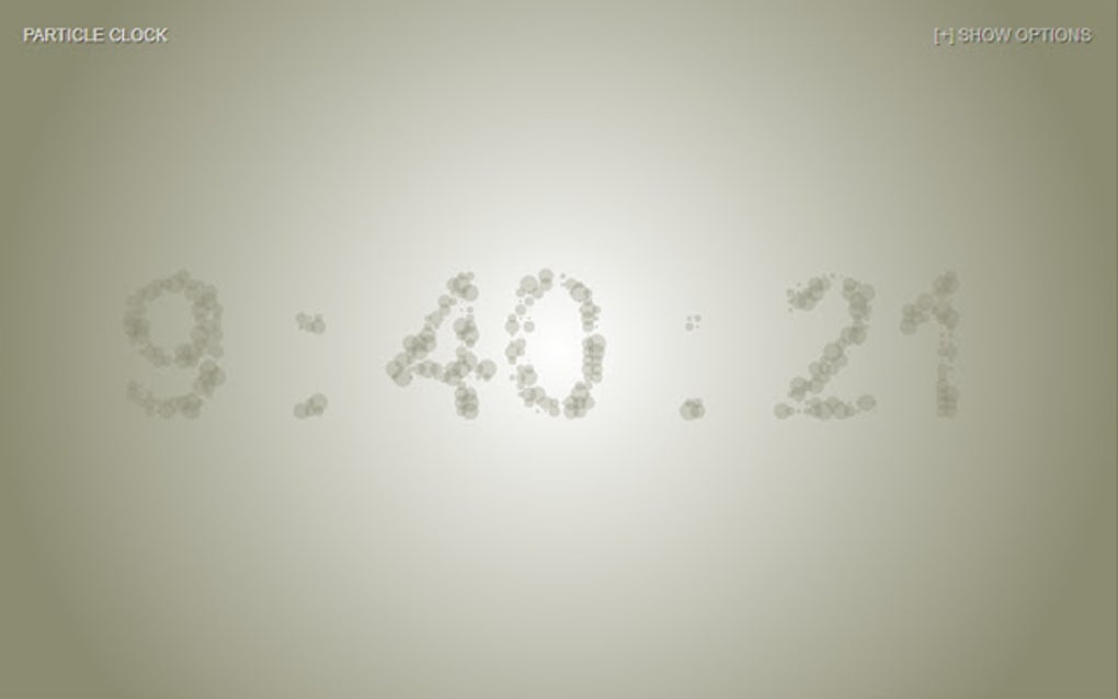 Particle Clock for Google Chrome - Extension Download
