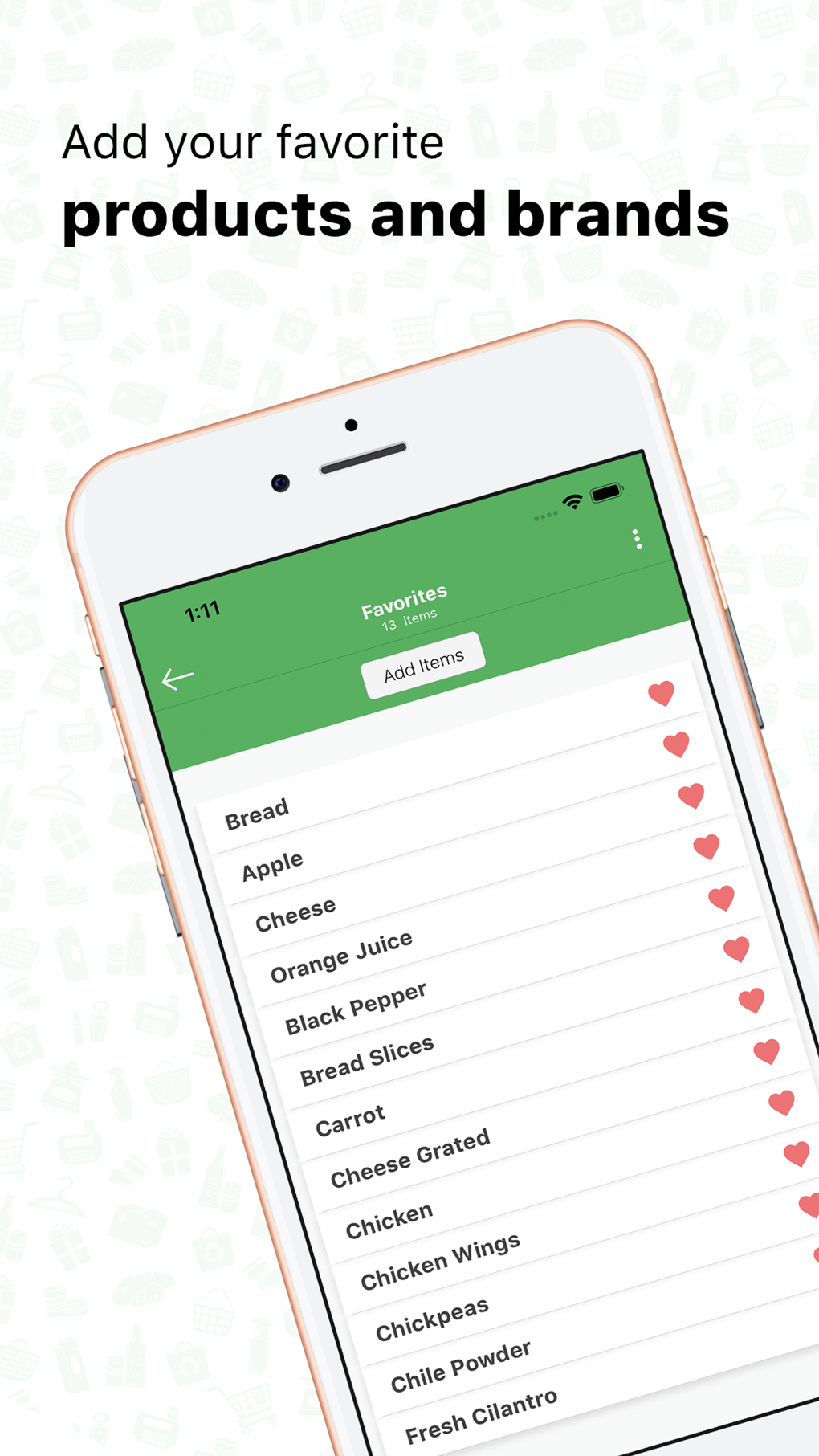 Grocery List Shopping List pour iPhone - Télécharger