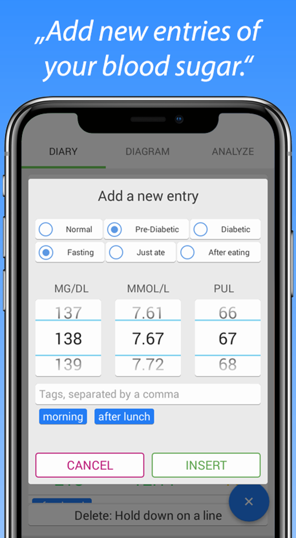 Blood Sugar Diary APK Android 