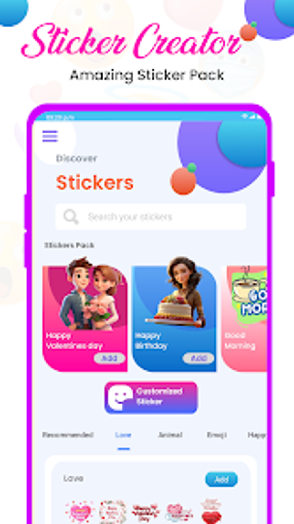 Sticker Maker: Love Stickers para Android - Descargar