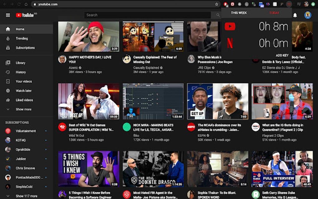 Watch Timer for Youtube and Netflix for Google Chrome - Extension Download