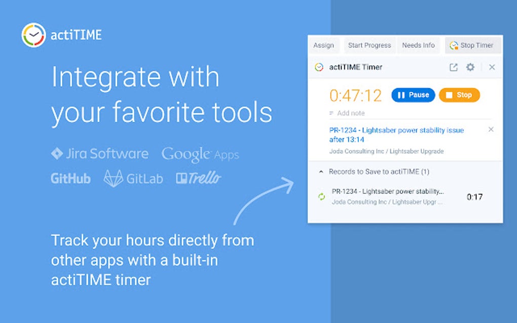 actiTIME Time Tracking & Project Management for Google Chrome ...