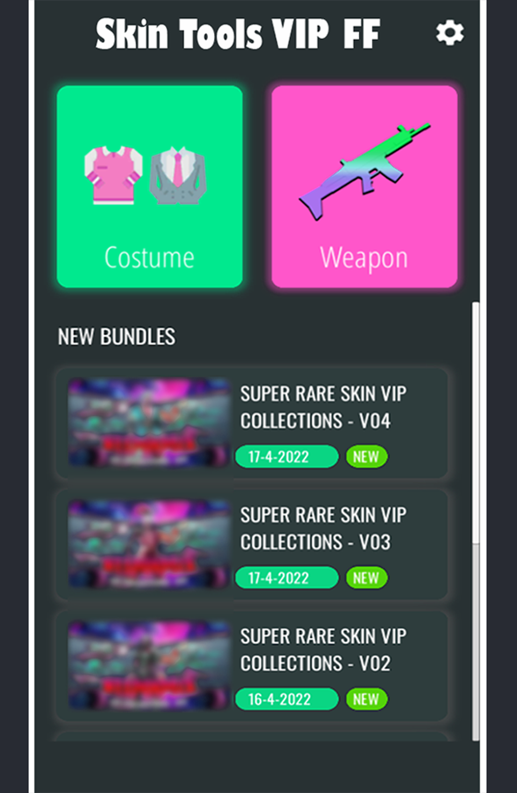 Skin Tools VIP FFF para Android - Descargar