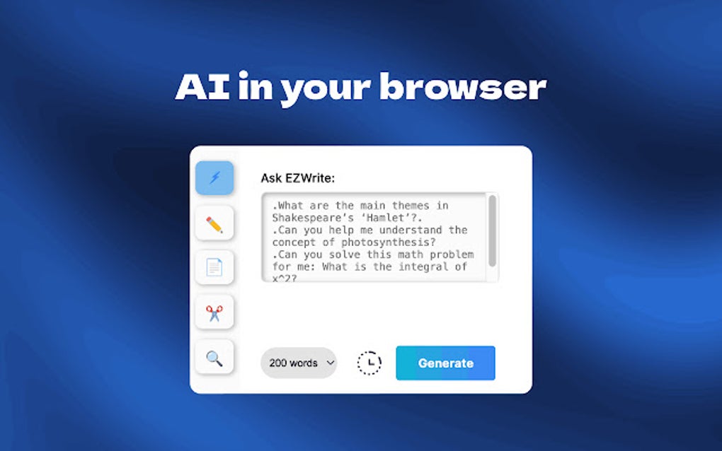 EZWrite for Google Chrome - Extension Download