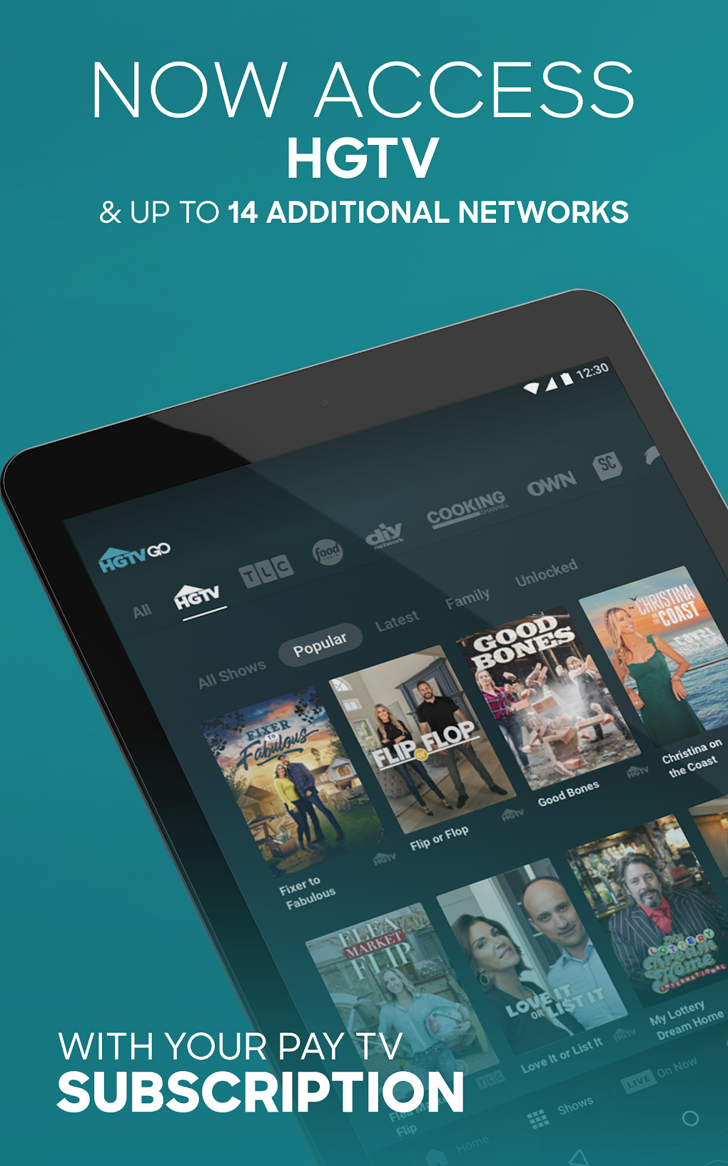 HGTV GO-Watch with TV Provider para Android - Descargar