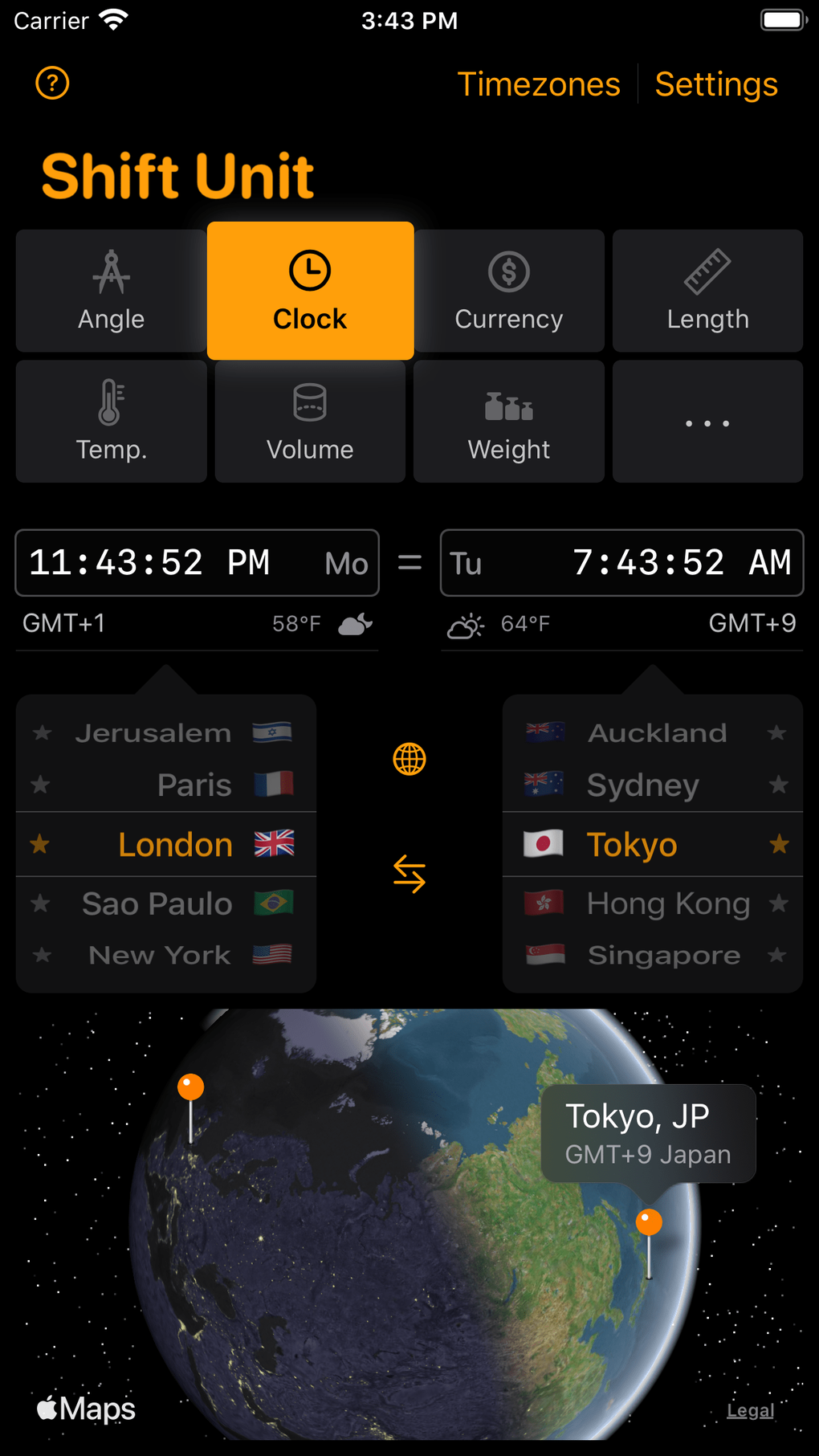 Shift Unit for iPhone - Download