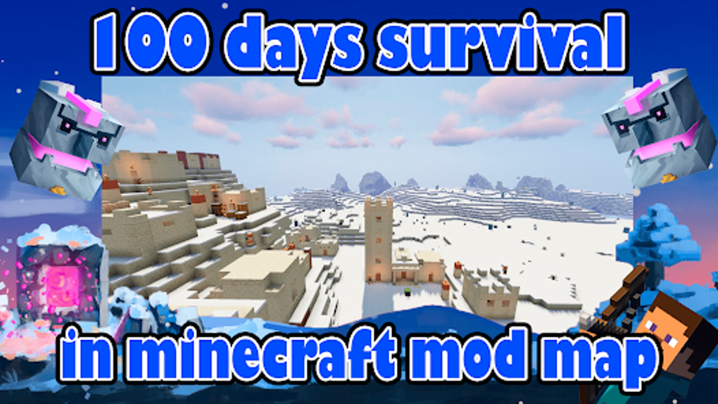 Android 용 100 Day Survival Map Minecraft - 다운로드
